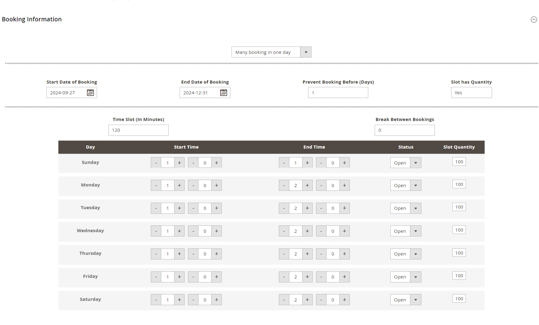 Magento 2 Booking System Extension