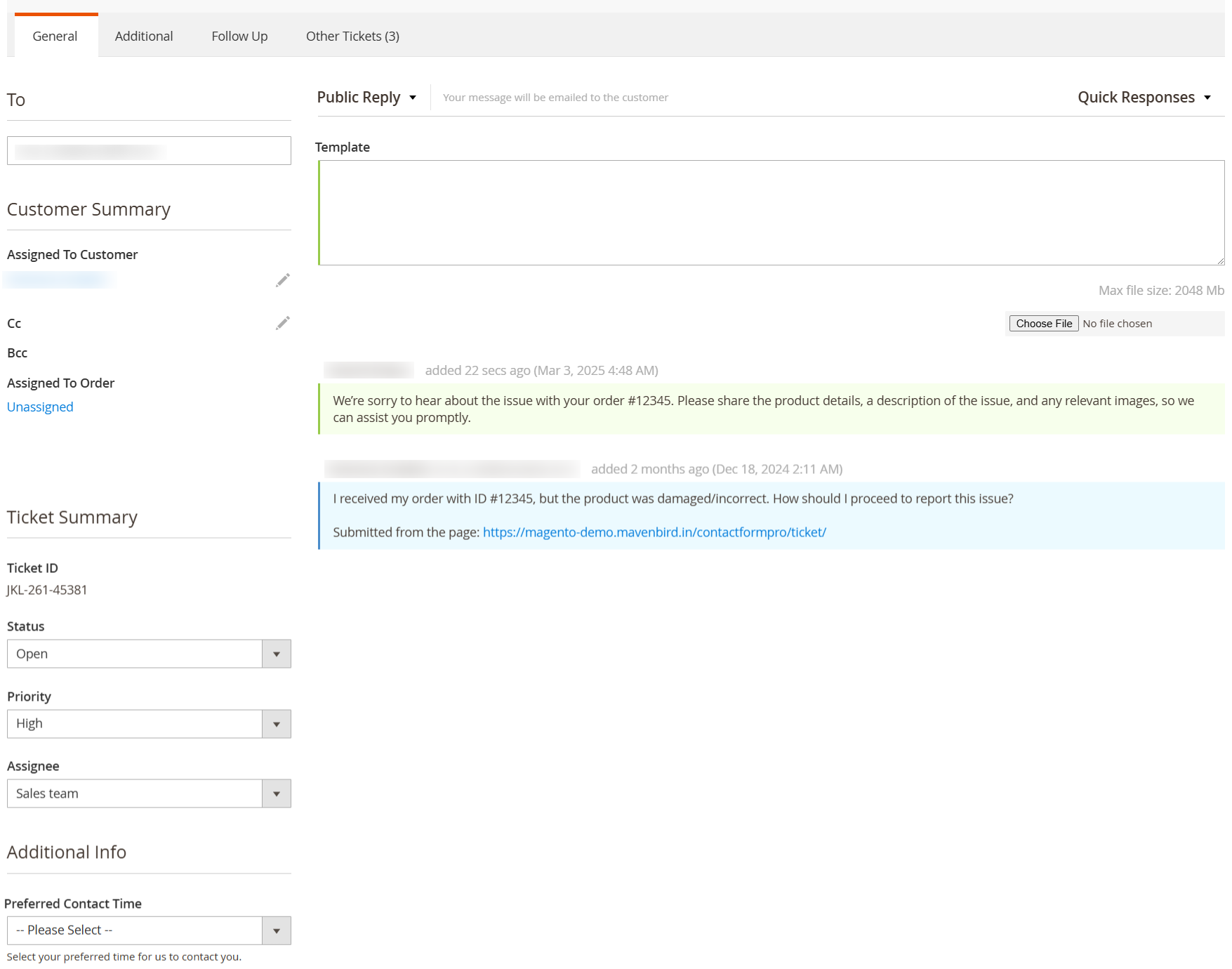 Contact Form Pro Extension for Magento 2 | Advanced Form Builder