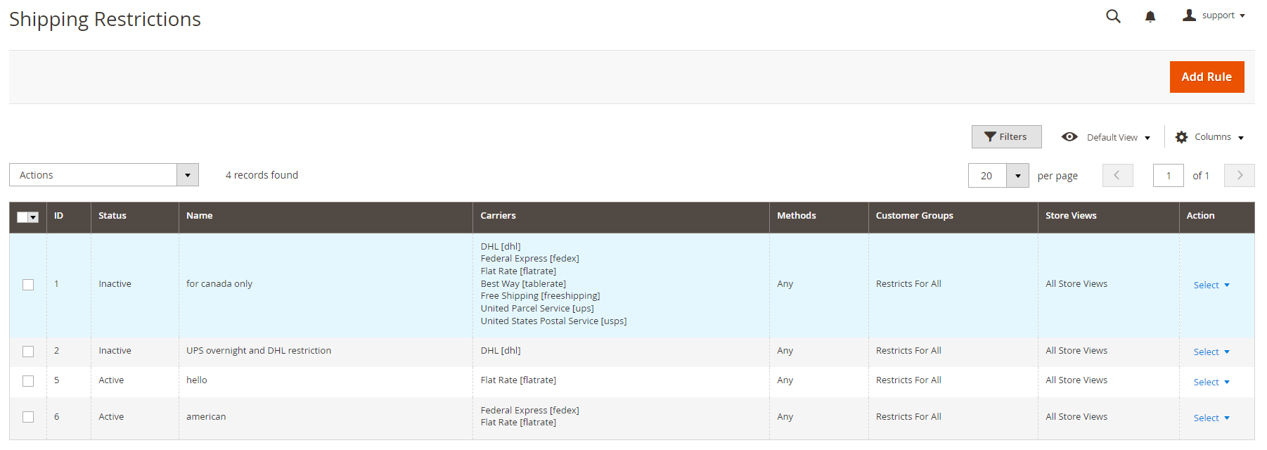 Shipping Restriction Extension for Magento 2 | Customize Shipping Rules
